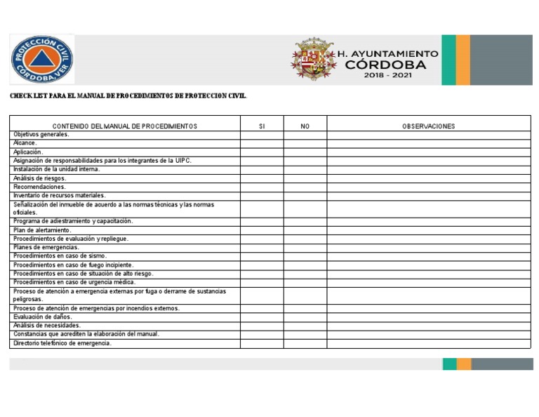 Formato Proteccion Civil | PDF