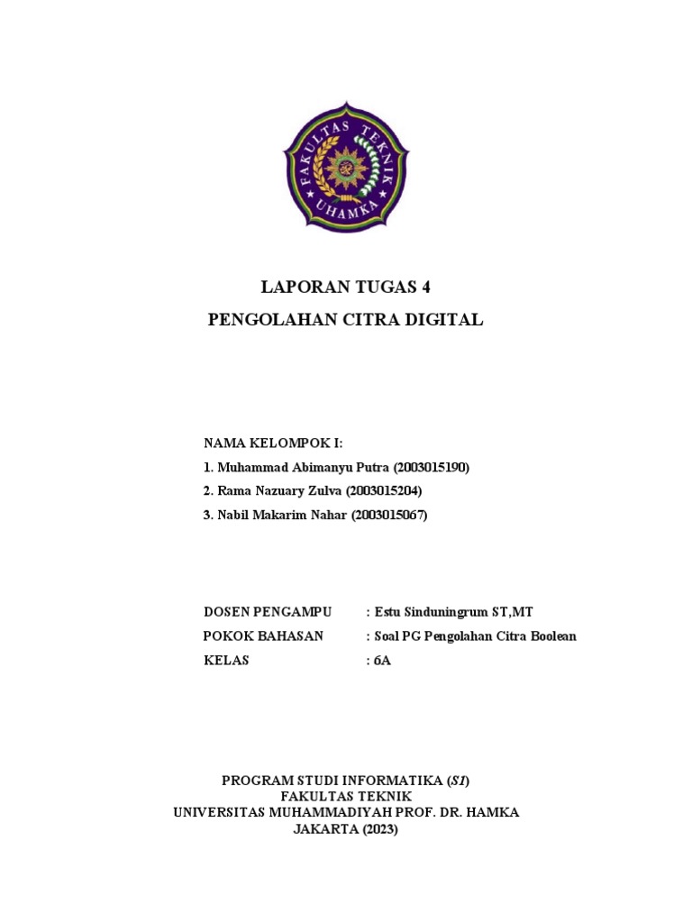 Tugas 4 Kelompok 1 - PCD 6A | PDF | Metode & Bahan Ajar | Teknologi ...