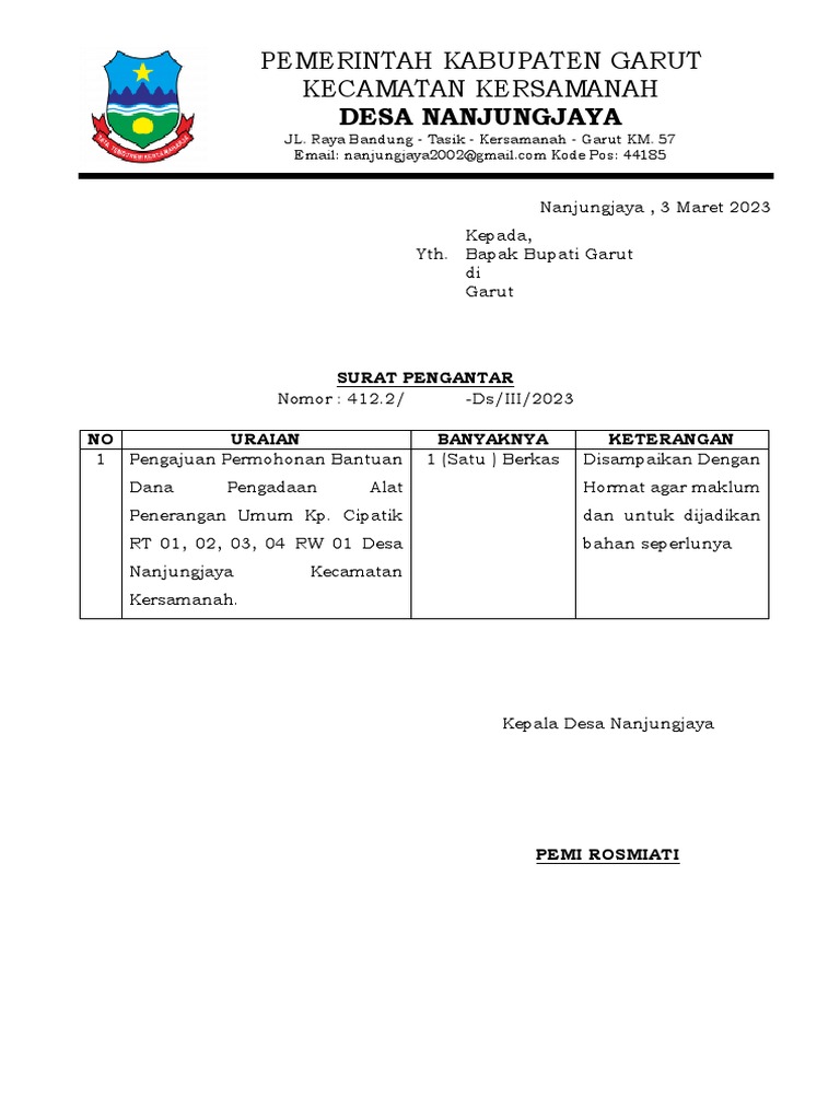 contoh PROPOSAL PJU | PDF