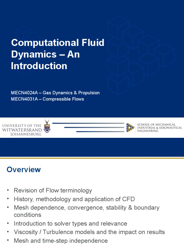 Lecture 1 - CFD Theory | PDF | Fluid Dynamics | Computational Fluid Dynamics