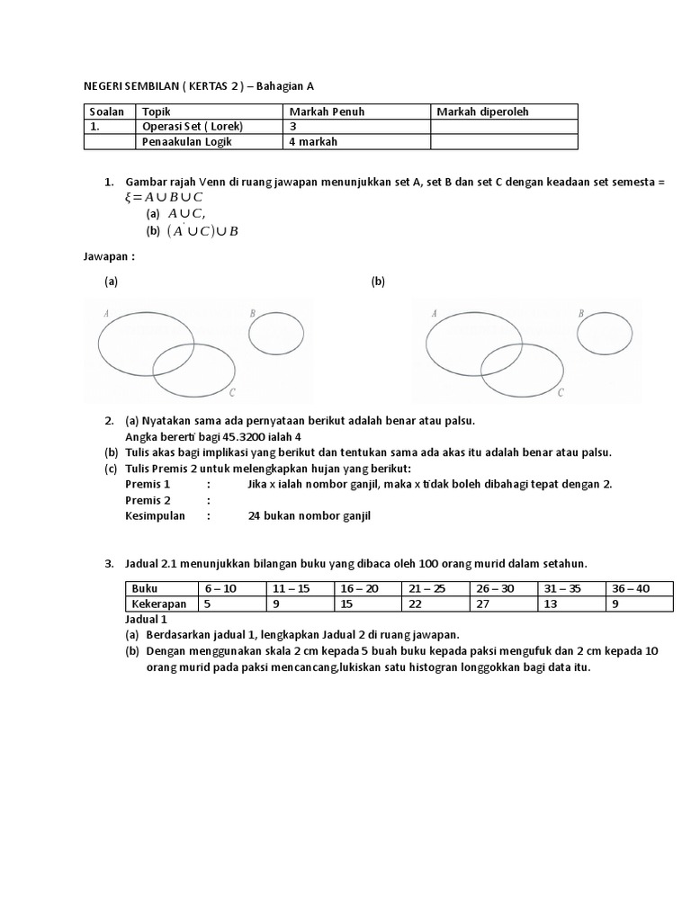 NEGERI SEMBILAN - BHGN A - Part 1 | PDF