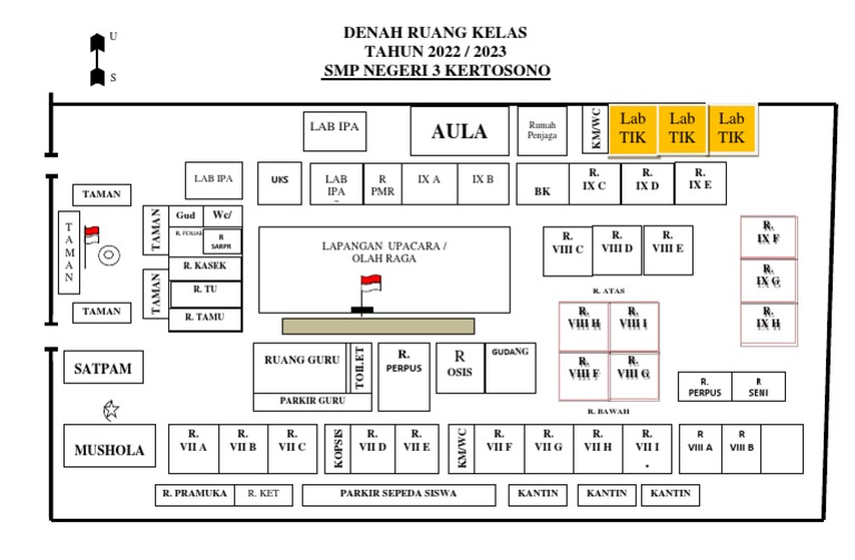 Denah Ruang Kelas TP 22-23 | PDF