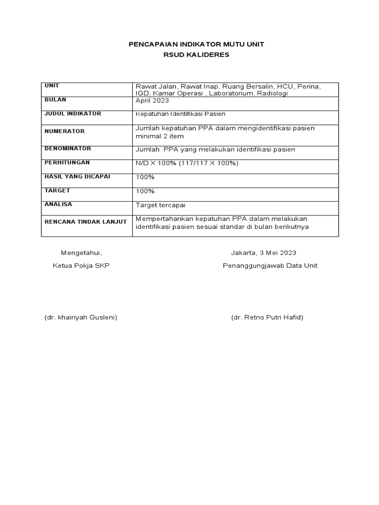 Contoh Sensus Dan RTL SKP | PDF