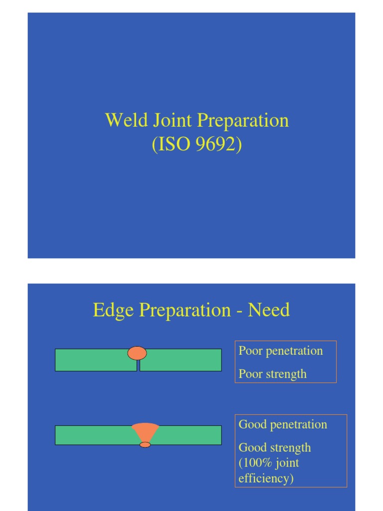 ISO 9692: Weld Joint Preparation Guide | PDF | Welding | Construction