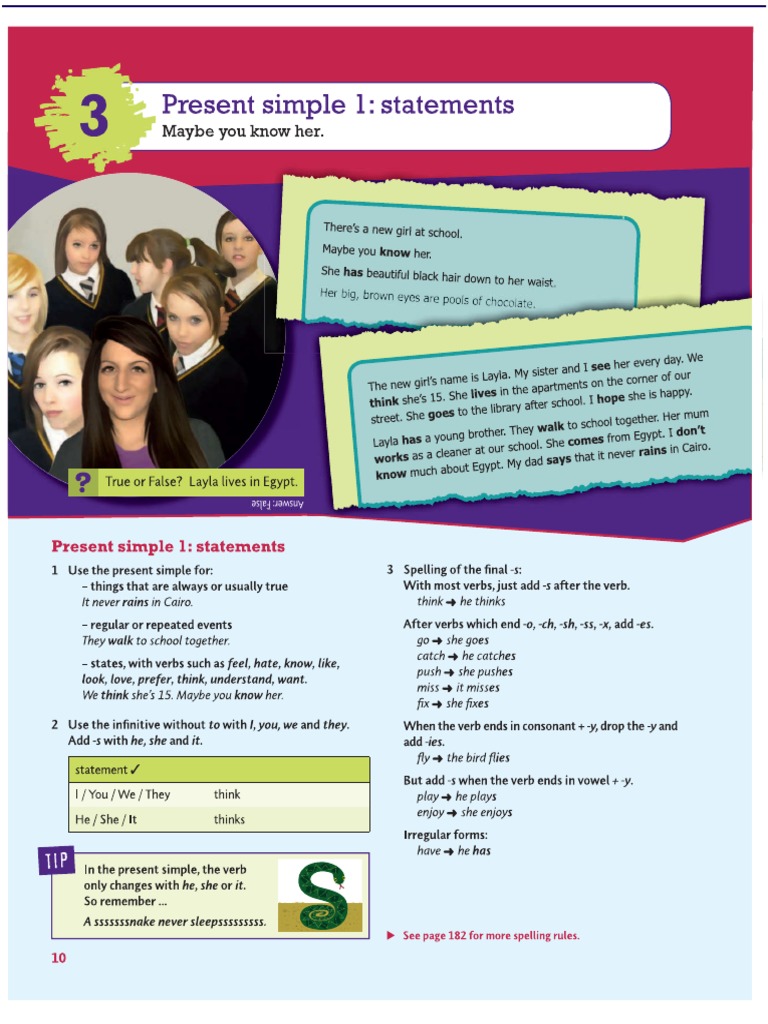 Grammar - Present Simple | PDF