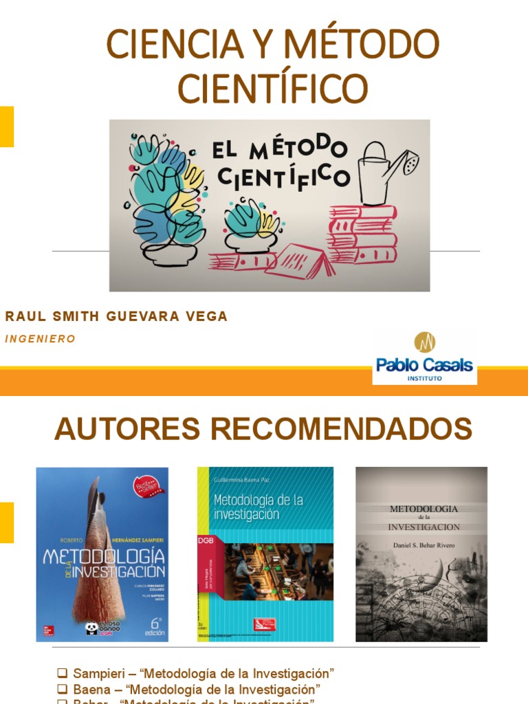 Semana 01 - La Ciencia y El Metodo Cientifico PDF | PDF | Método ...