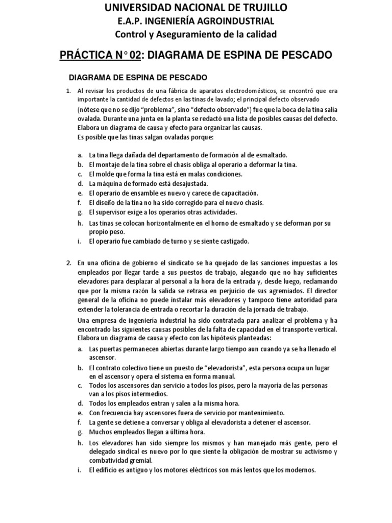 Practica #02-Fishbone - H | PDF | Ascensor