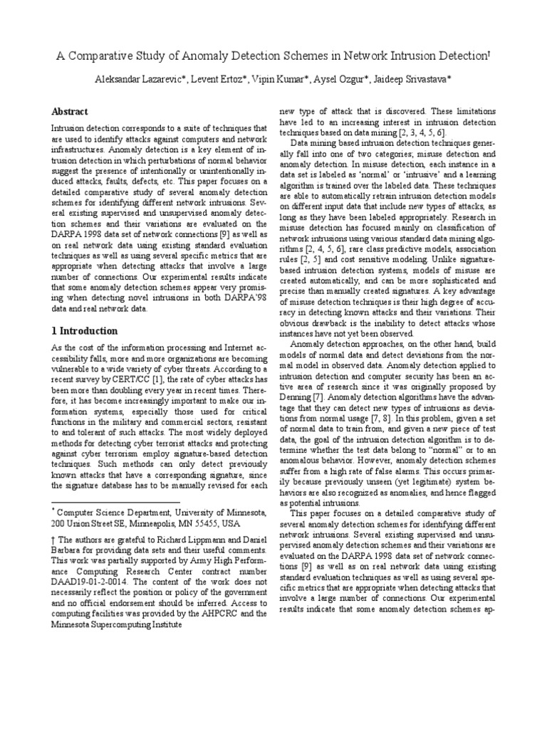 Anomaly Detection Schemes | PDF | Outlier | Support Vector Machine Anomaly Detection Schemes | PDF | Outlier | Support Vector Machine