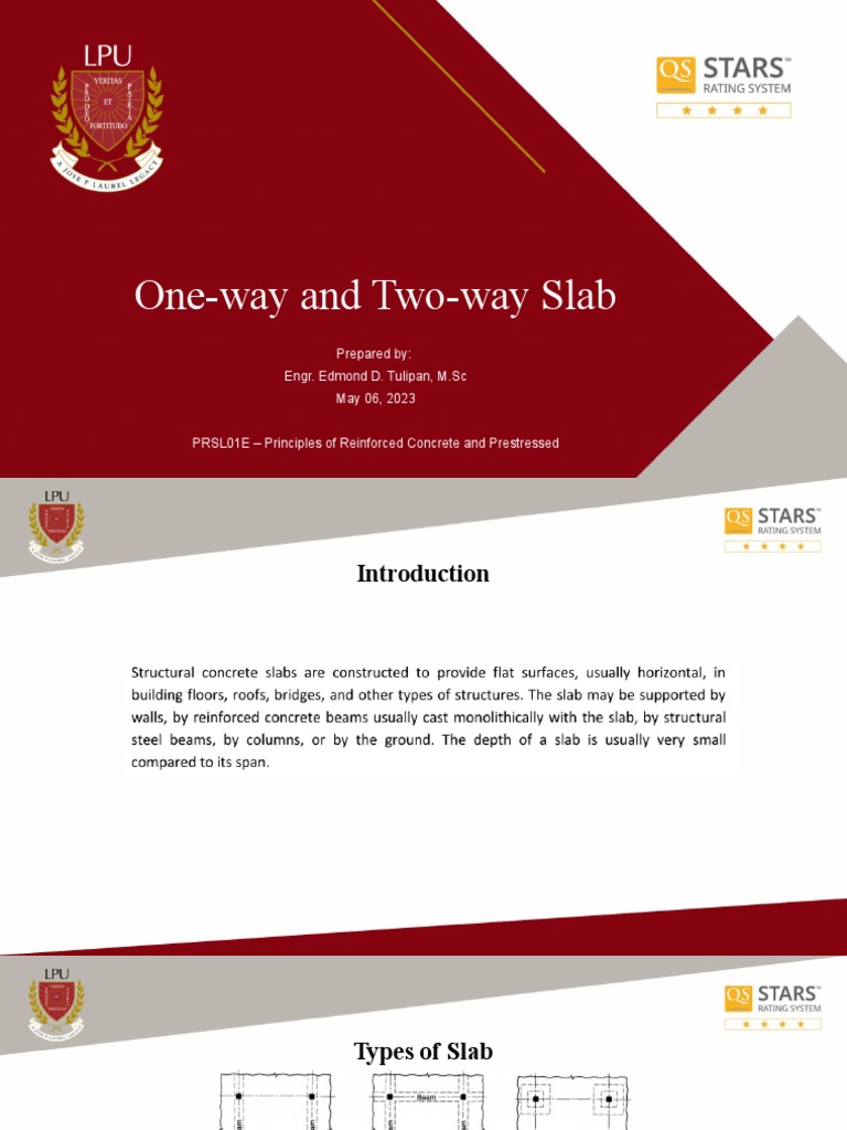 One-Way and Two-Way Slab | PDF | Science & Mathematics