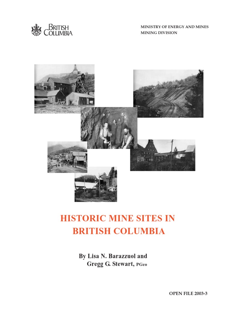 Historic Mine Sites in British Columbia PDF | PDF | Mining | Minerals