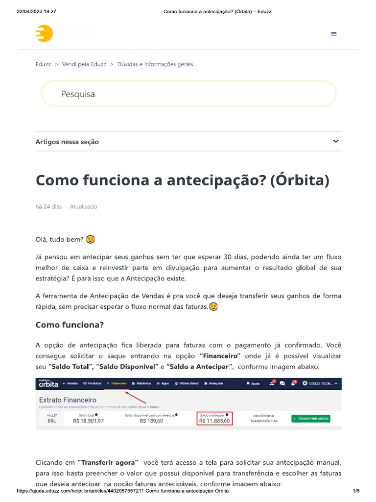 Eduzz Tabela e Informativo de Taxas | PDF
