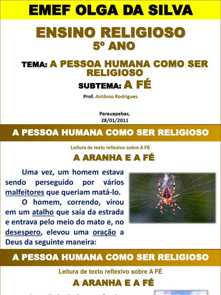 Ensino Religioso: A Pessoa Humana Como Ser Religioso | PDF | Fé | Deus