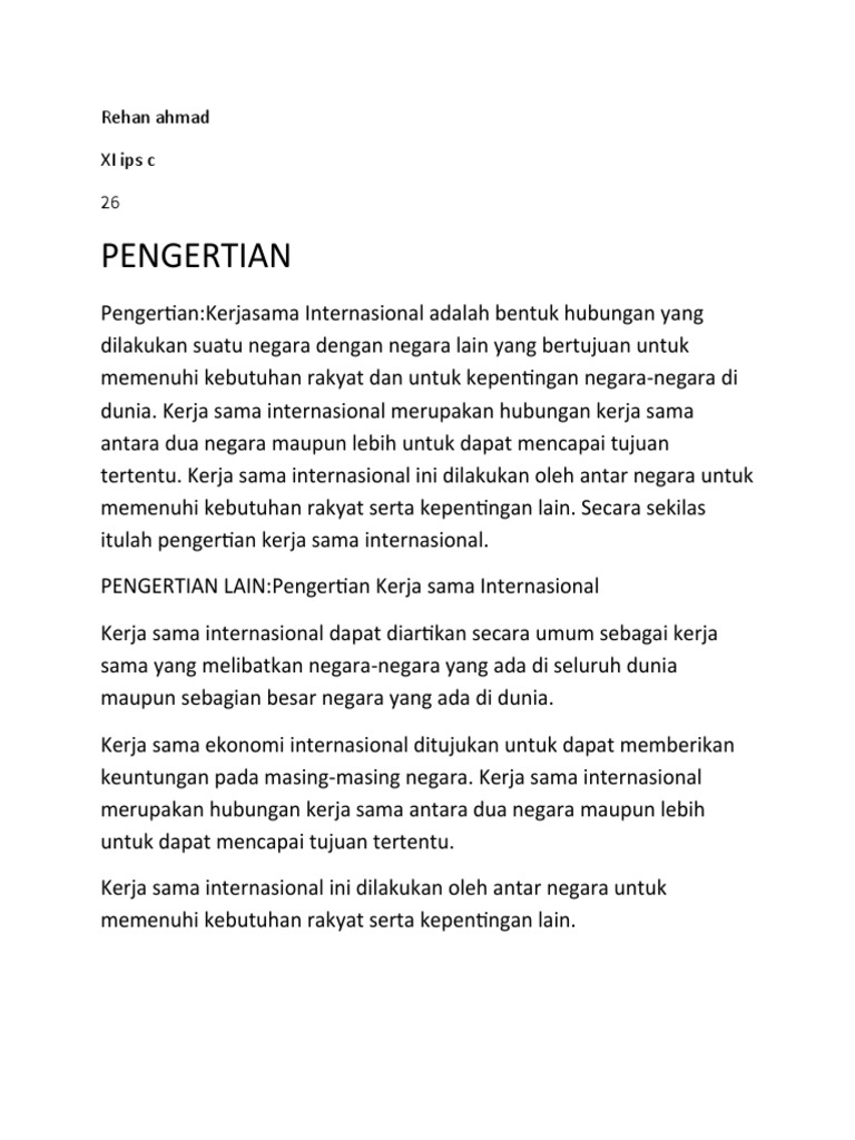 Rehan Ahmad Ekonomi | PDF