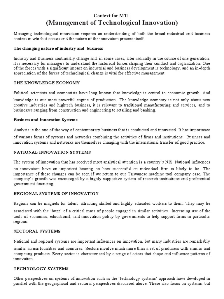 Innovation Module 2 4 | PDF | Strategic Management | Innovation