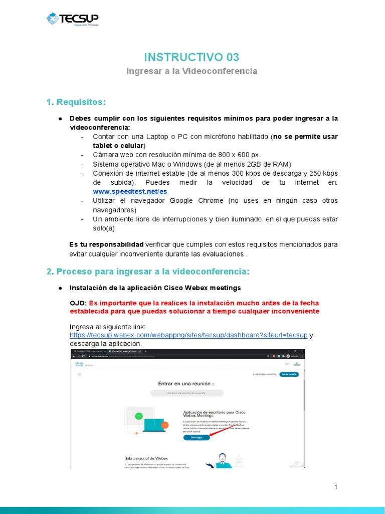 03 - Instructivo - Ingresar A La Videoconferencia PDF | PDF | Micrófono | Arquitectura de ...