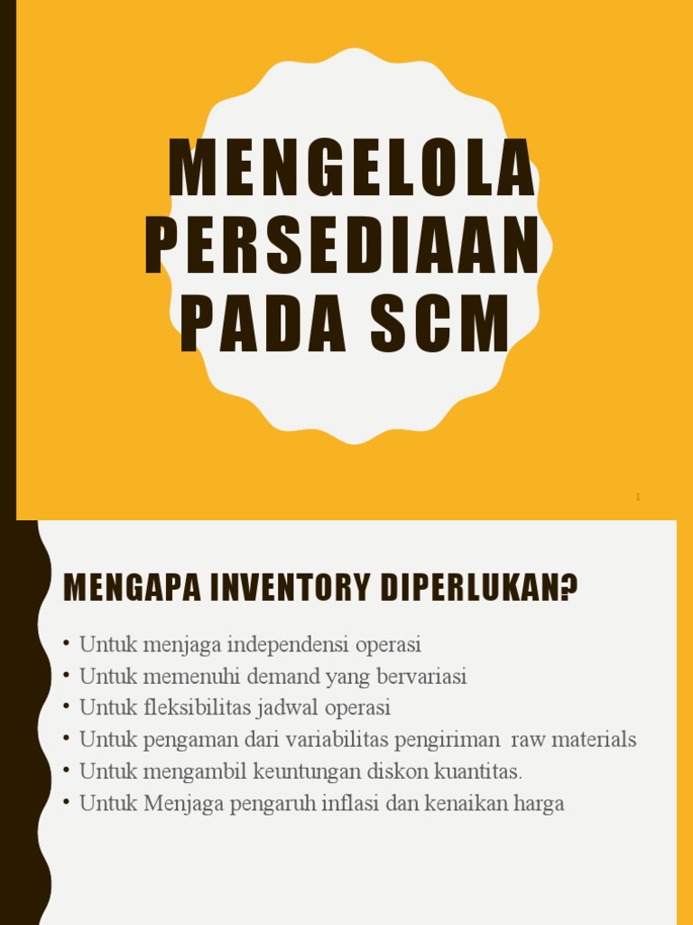 Optimalisasi Persediaan SCM | PDF