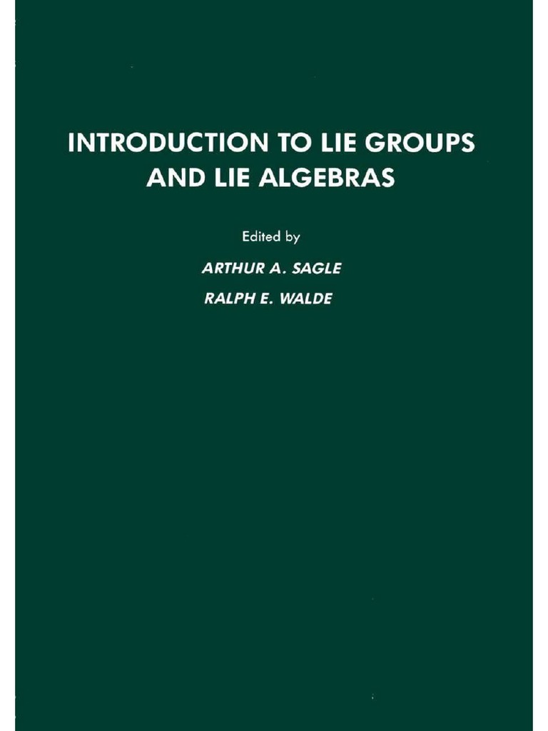 Introducción A Los Grupos de Lie y Álgebras de Lie (1973) | PDF