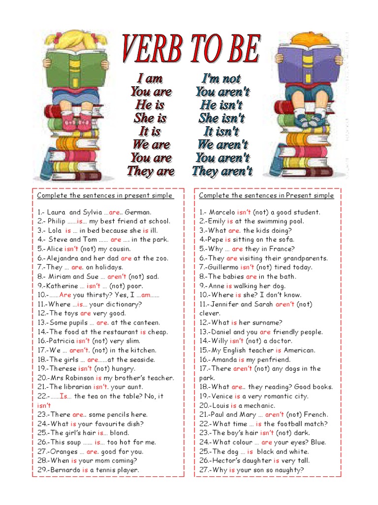 Verb To Be Tests - 55802 | PDF