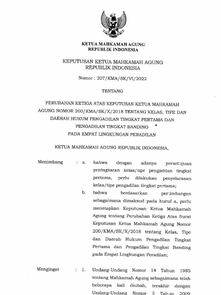 SK Perubahan Ketiga PDF | PDF