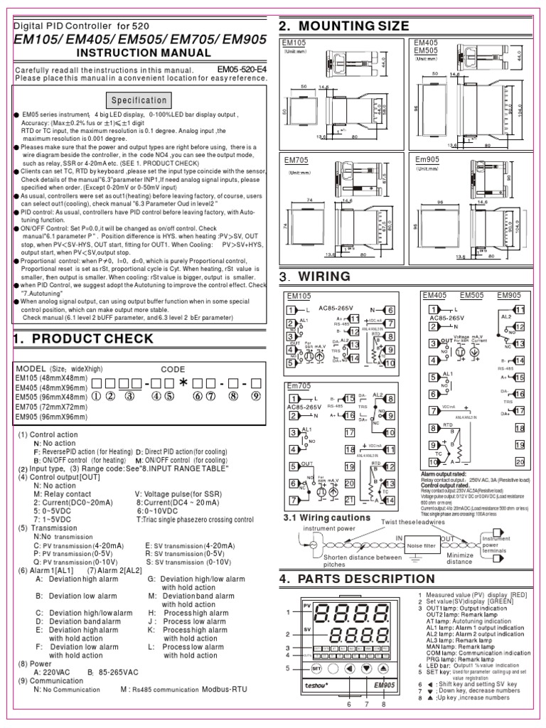 tHERMO CONTROL | PDF | Parameter (Computer Programming) | Relay