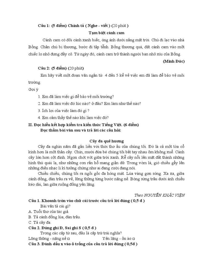 de-thi-hoc-ki-2-lop-2-mon-tieng-viet-kn | PDF