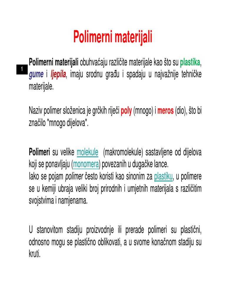 14 Polimeri (Način Kompatibilnosti) | PDF