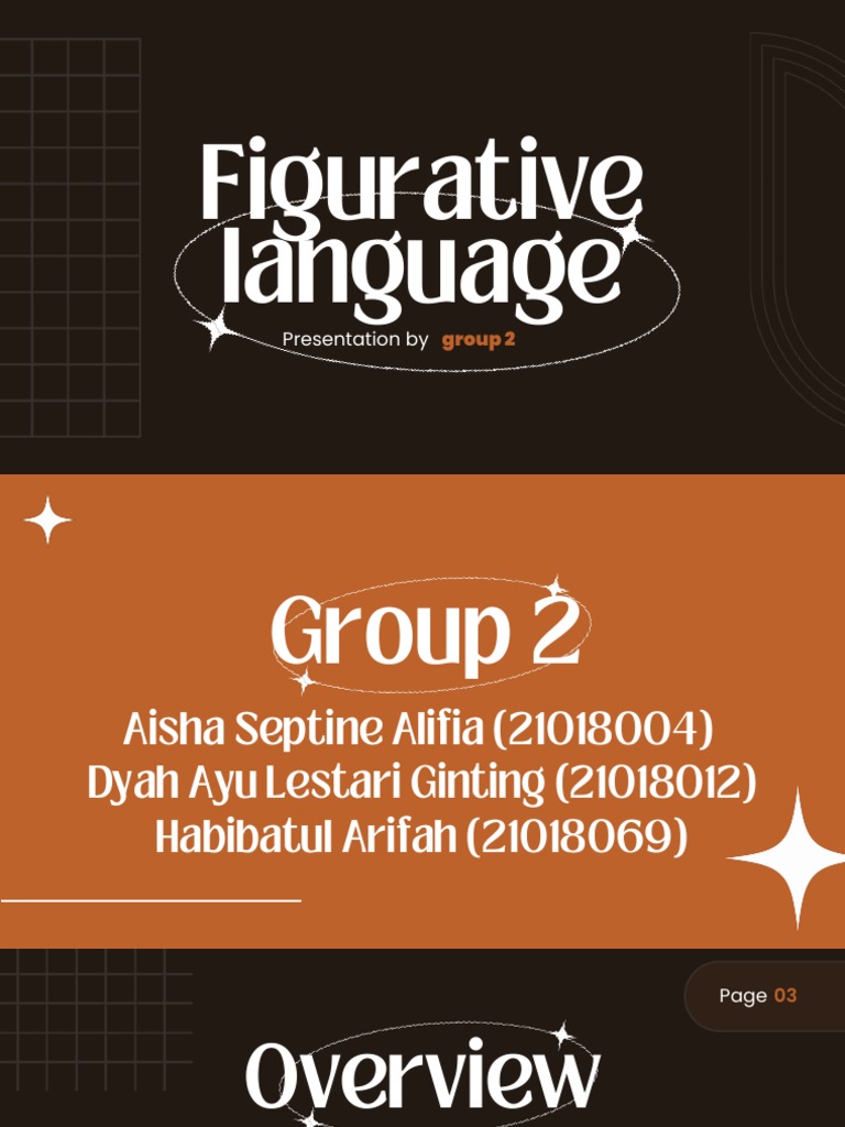 Figurative Language-Group 2 | PDF | Metaphor | Irony