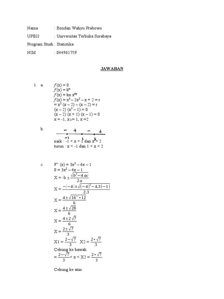 Tugas 3 kalkulus.docx | PDF