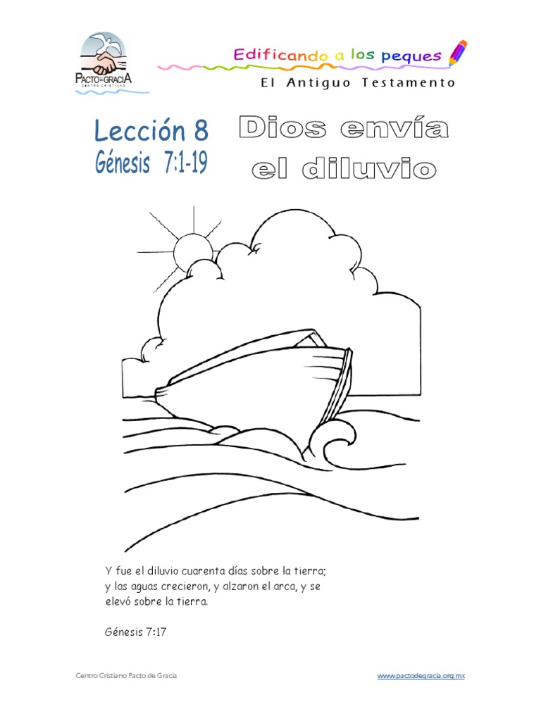 Lección: Dios envía el diluvio | PDF | Arca de Noé | Mito de la inundación