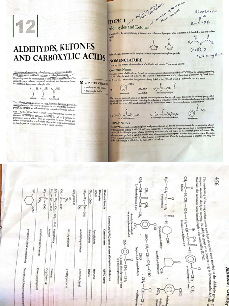 Aldehydes Ketones and Carboxylic Acids | PDF