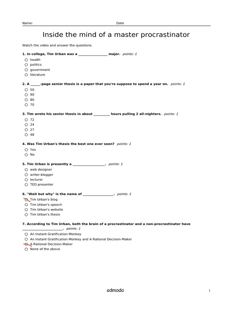 Inside The Mind of A Master Procrastinator PDF | PDF | Decision Making ...