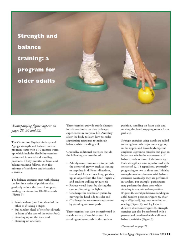 Tandem Strength and Balance | PDF | Balance (Ability) | Physical Exercise