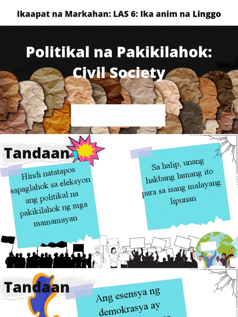 Politikal Na Pakikilahok Civil Society | PDF
