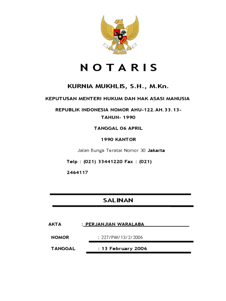 Perjanjian Waralaba | PDF