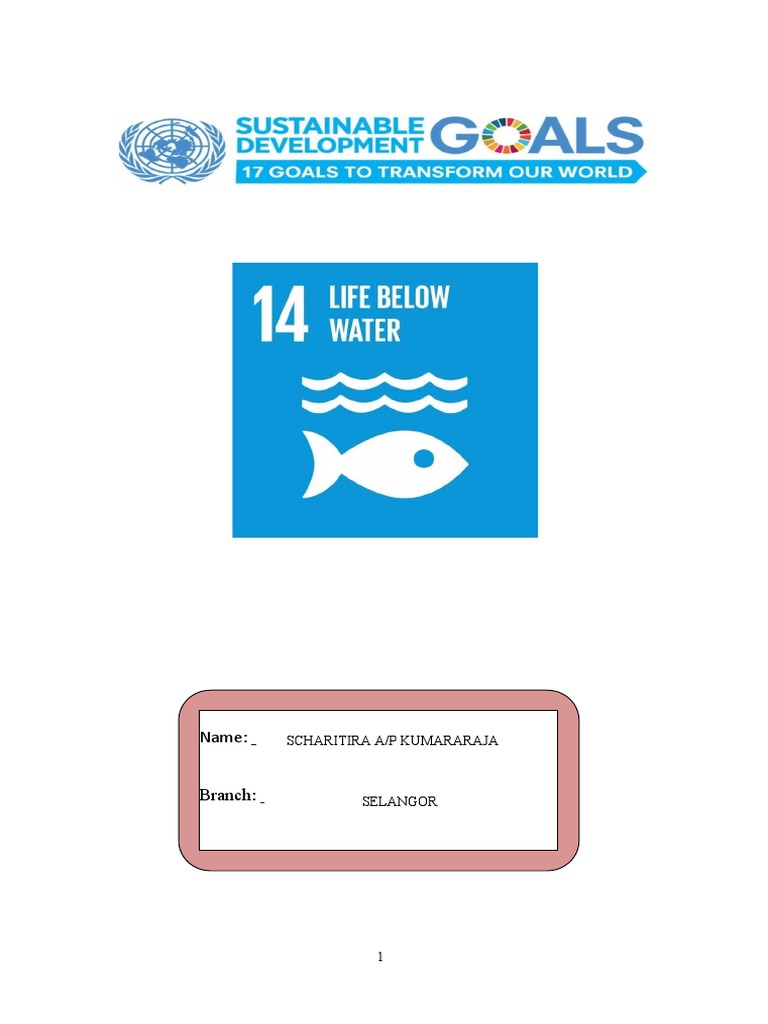 Life Below Water SCHARITIRA | PDF | Waste | Water