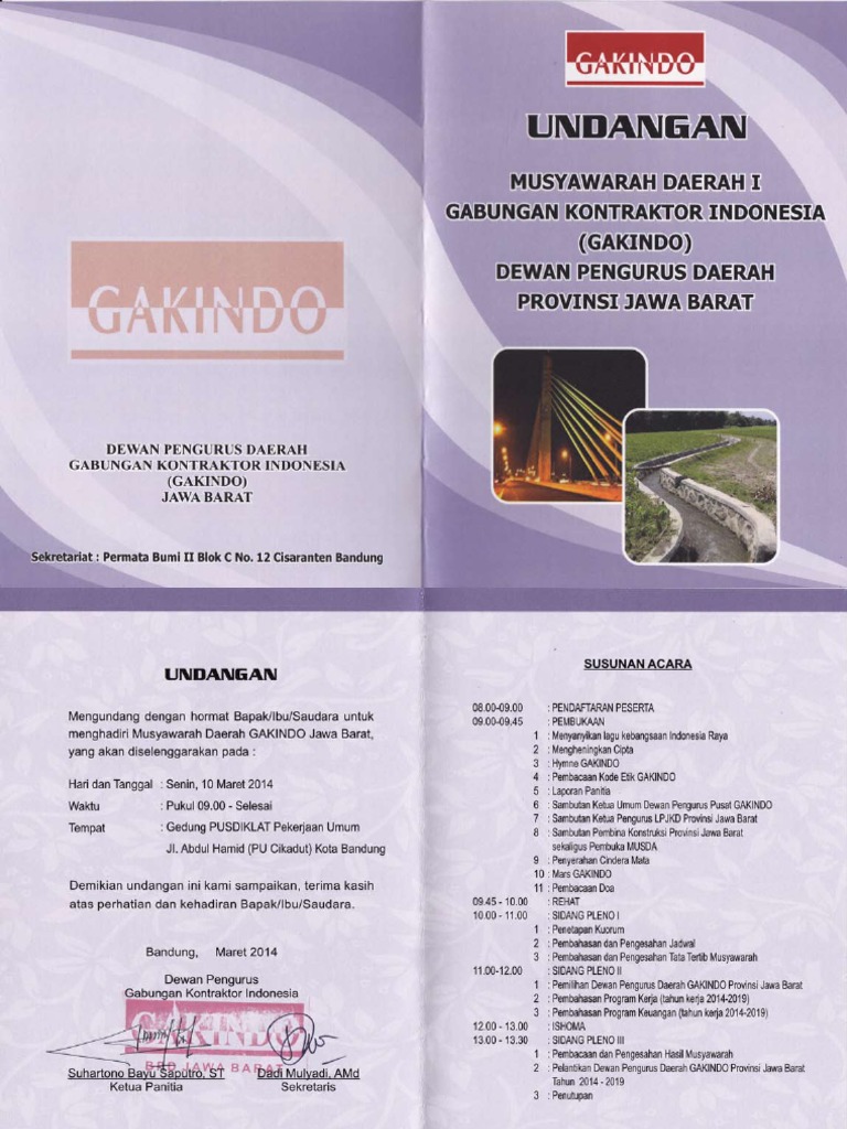 Undangan MUSDA I | PDF