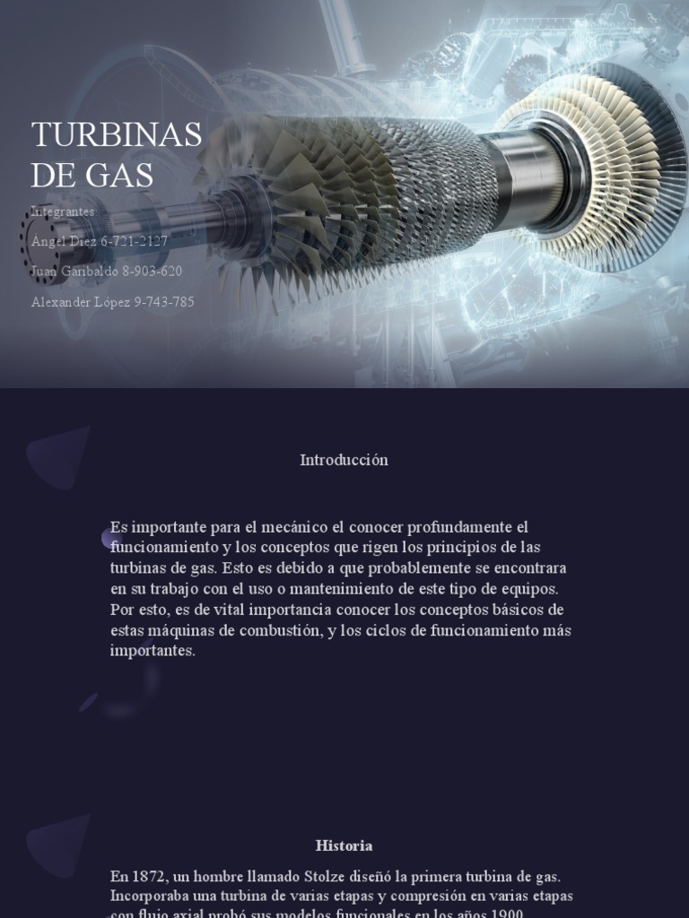 Turbinas de Gas | PDF | Turbina de gas | Vapor