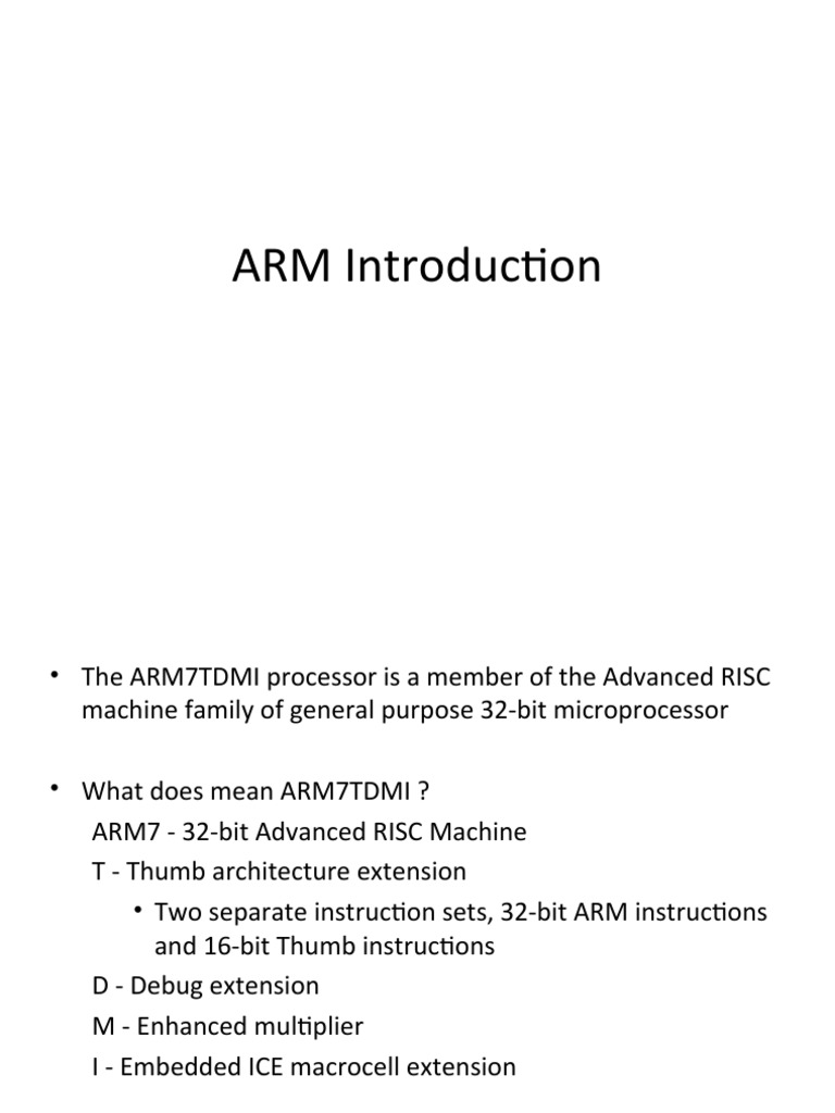 An In-Depth Look at the ARM7TDMI Processor: Understanding its ... An In-Depth Look at the ARM7TDMI Processor: Understanding its ...