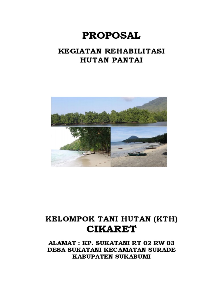PROPOSAL HUTAN PANTAI - CIKARET 2020 | PDF