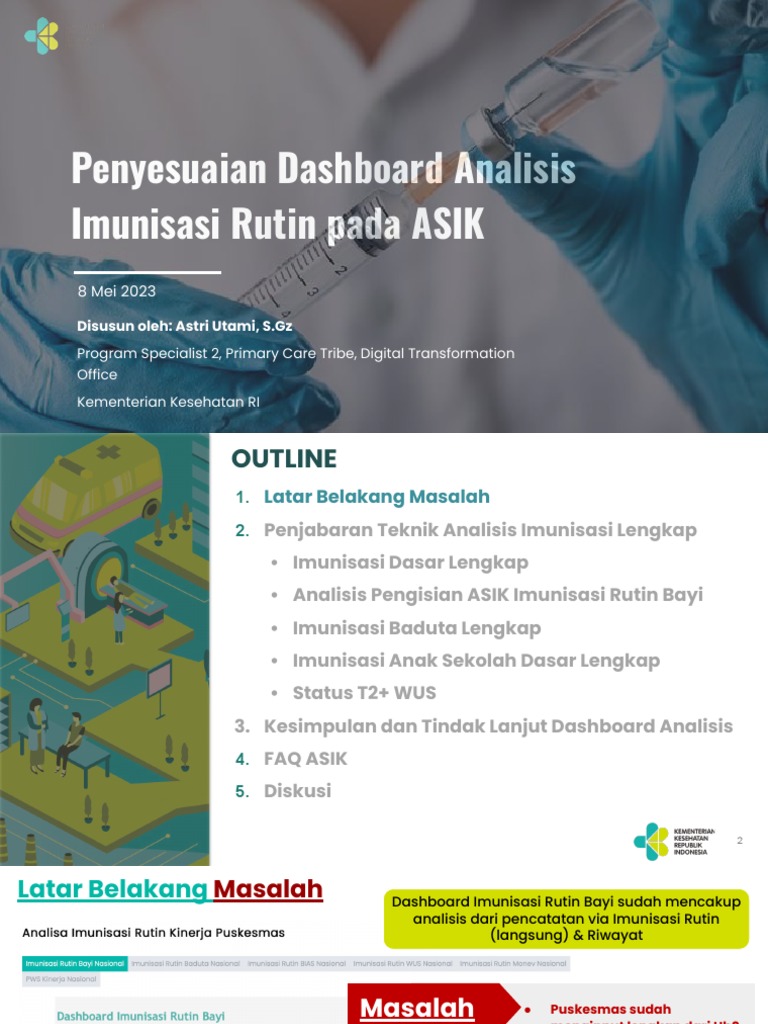 08 - 05 - 23 - Penyesuaian Dashboard Imunisasi Rutin PDF | PDF