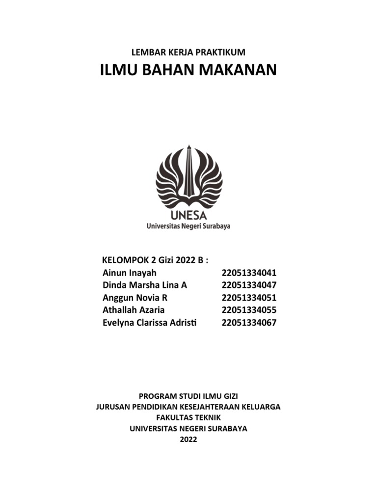 Praktek Mandiri Gizi 2022B - Kelompok 2 | PDF