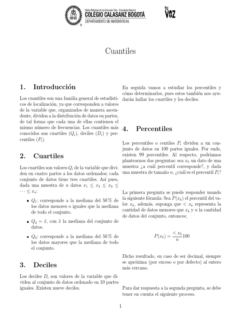 Cuantiles | PDF