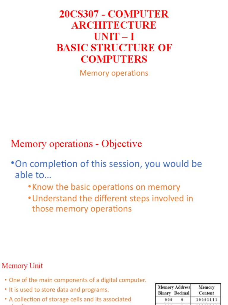 Computer Architecture Basics | PDF | Computer Data Storage | Computer Engineering