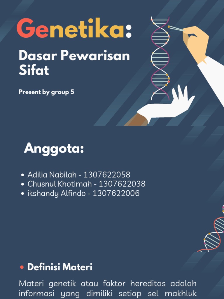 Genetika - Dasar Pewarisan Sifat PDF | PDF