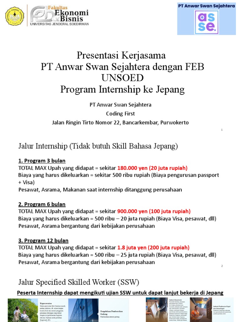 Program Internship Ke Jepang | PDF