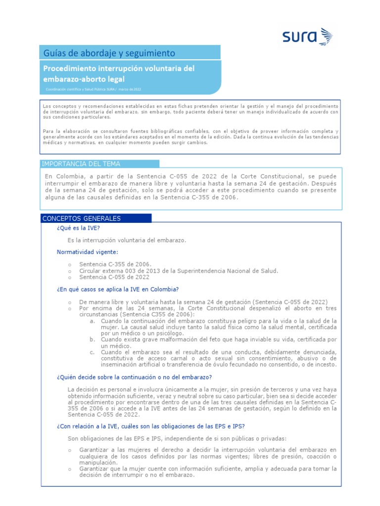 GUIA IVE 2022 | PDF | Aborto | El embarazo