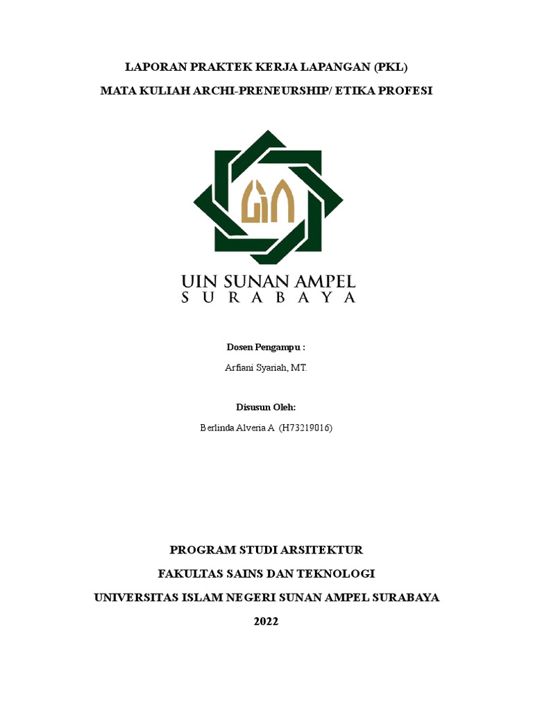 Laporan Praktek Kerja Lapangan | PDF