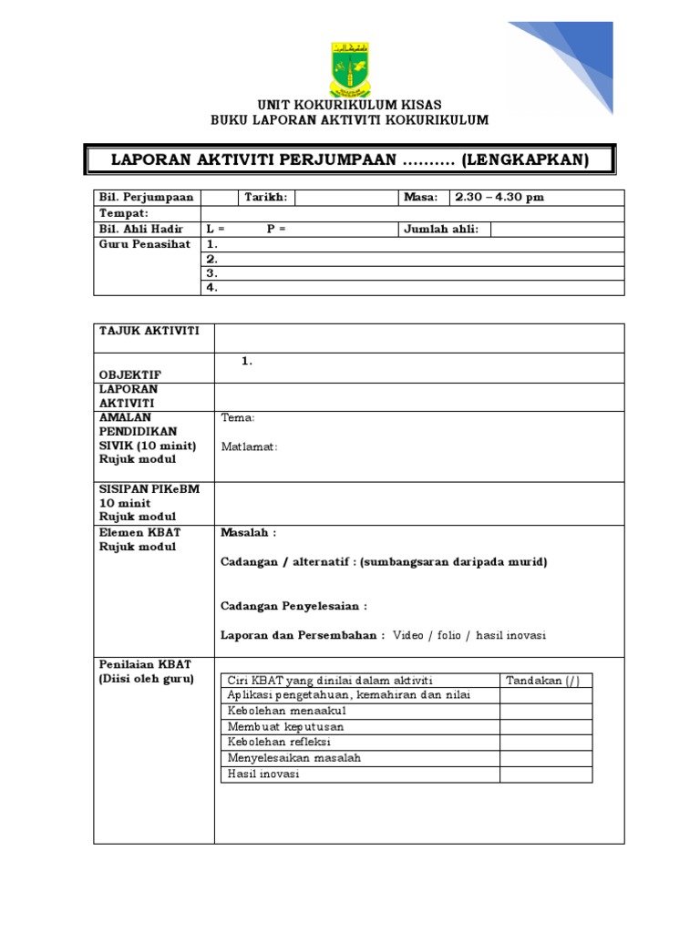FORMAT LAPORAN PERJUMPAAN HARI RABU.docx | PDF FORMAT LAPORAN PERJUMPAAN HARI RABU.docx | PDF