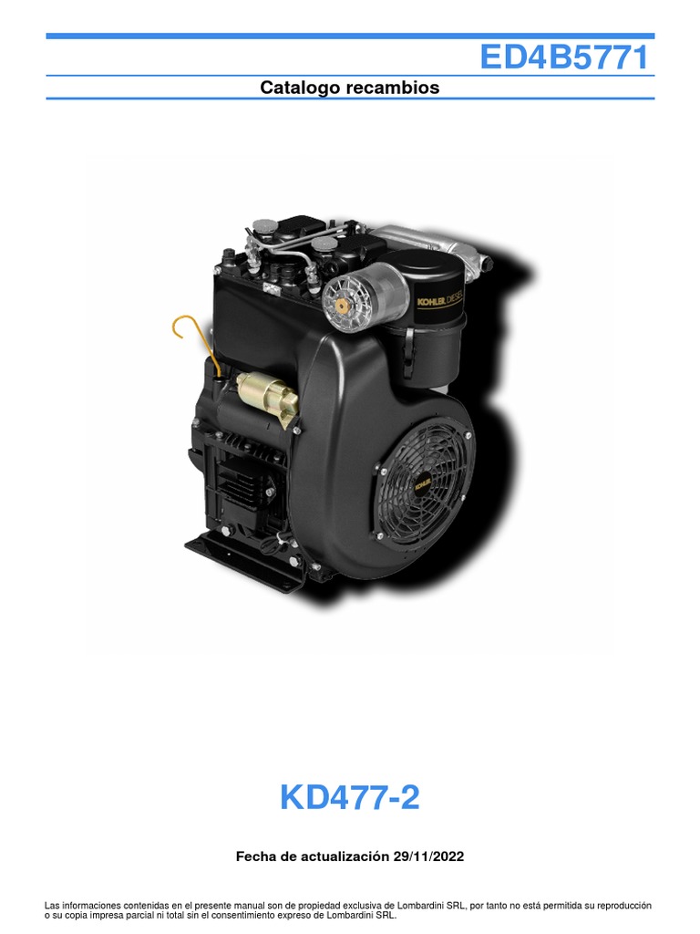 LOMBARDINI KD477-2.pdf | PDF | Bienes manufacturados | Ingeniería de ...