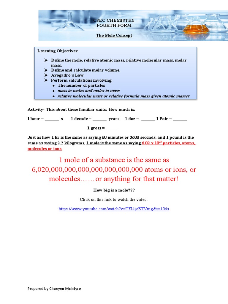 Moles Notes | PDF